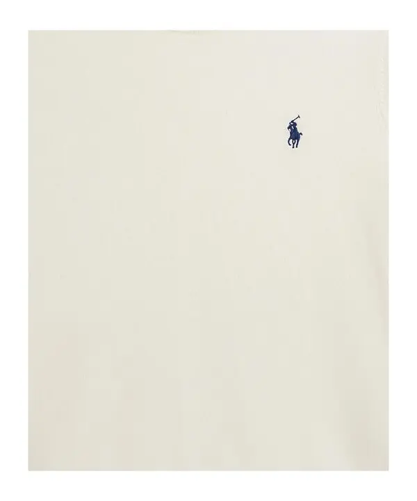 Polo Ralph Lauren Short Sleeve Crewneck T-shirt With Logo Detail - Cream