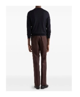 Prada Long Sleeved Crewneck Jumper - Blue