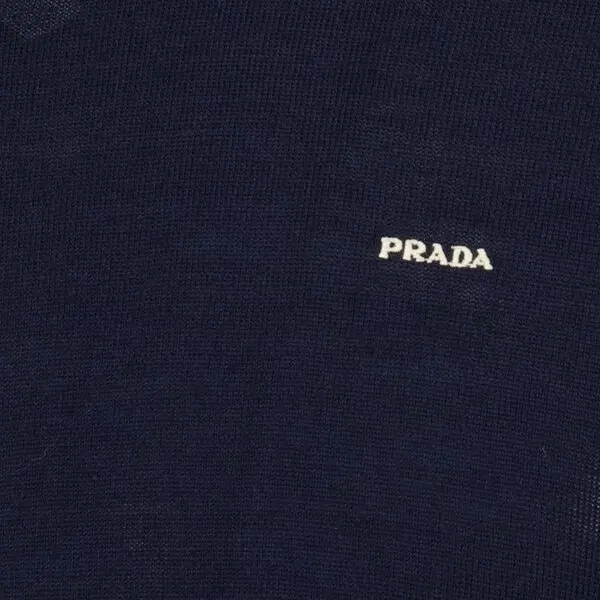 Prada Long Sleeved Crewneck Jumper - Blue