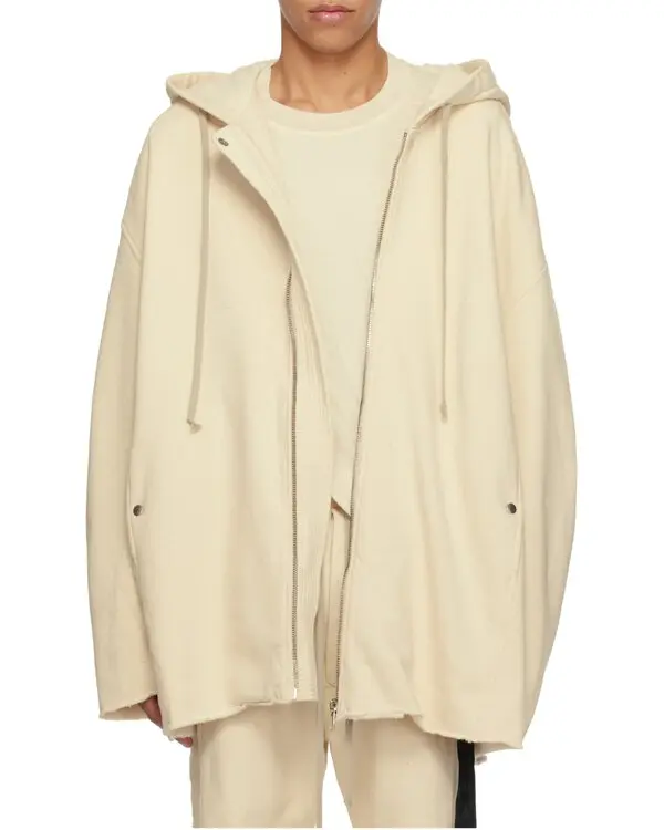Rick Owens Drawstring Hoodie - White