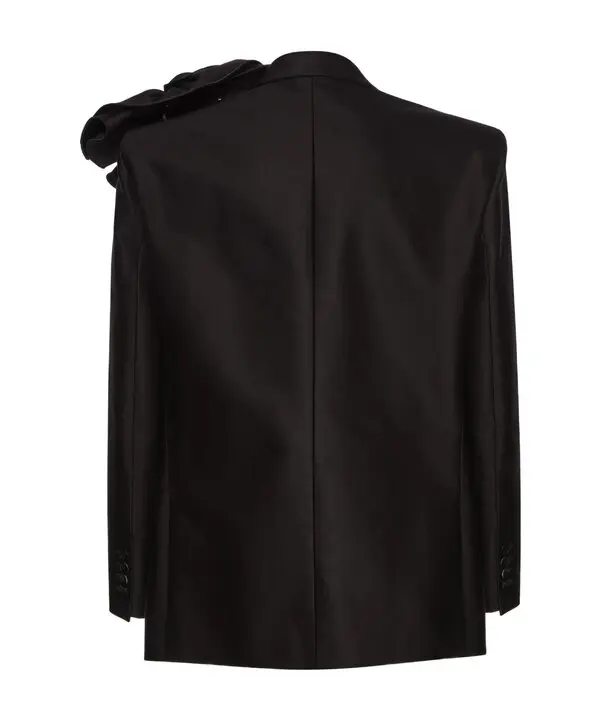 Magda Butrym Classic Flower Appliqué Blazer