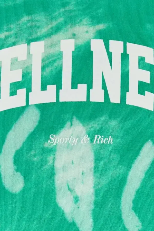 SPORTY  RICH Sporty & Rich Tie-dye Wellness Sweatshirt