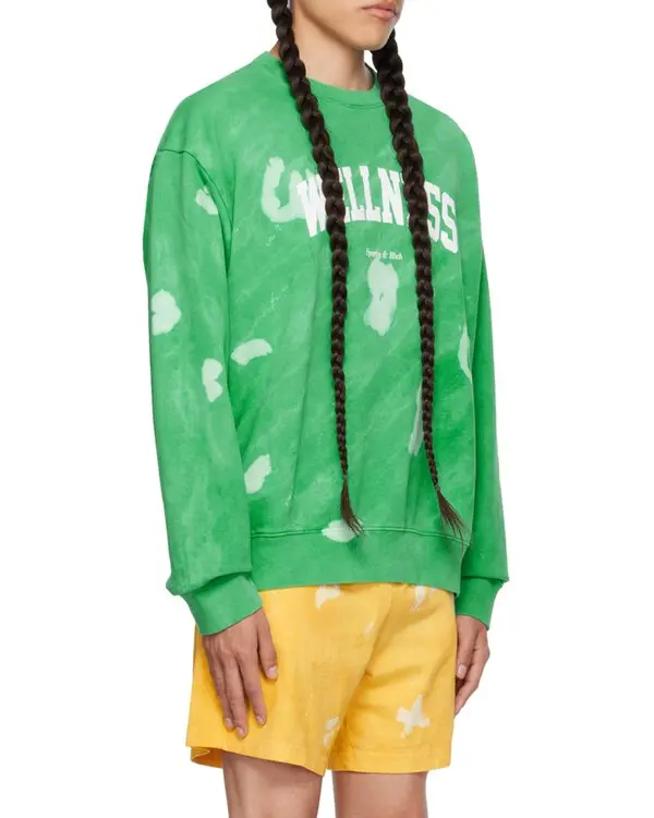 SPORTY  RICH Sporty & Rich Tie-dye Wellness Sweatshirt