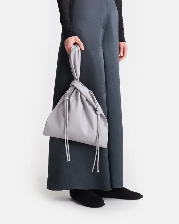 Nanushka Jen Drawstring Clutch Bag - Grey