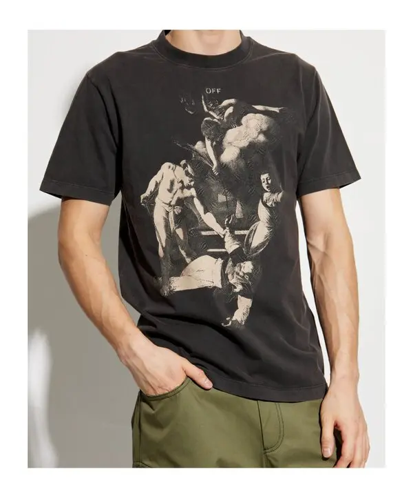 Off-White Graphic Printed Crewneck T-shirt