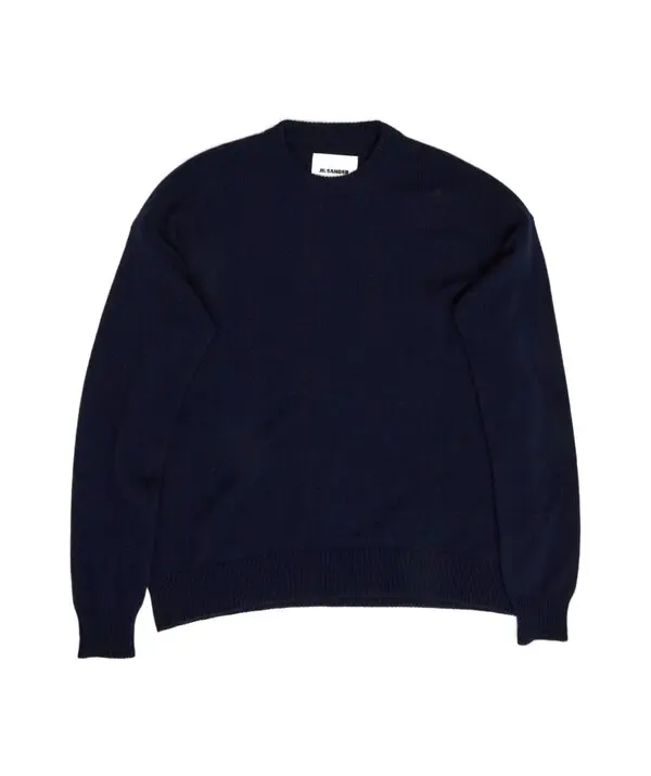 JIL SANDER Crewneck Knitted Jumper - Black