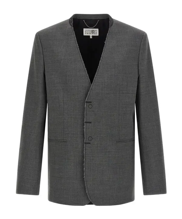 MAISON MARGIELA Long Sleeve V-neck Blazer