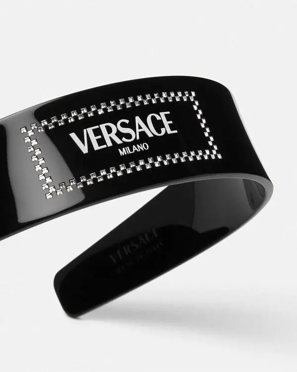 Versace Logo Embellished Headband