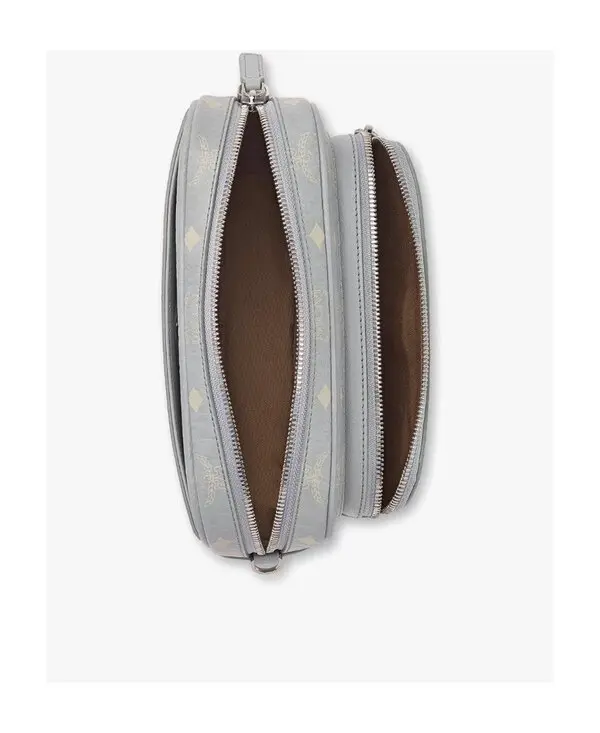 Mcm Logo Zipper Shoulder Bag