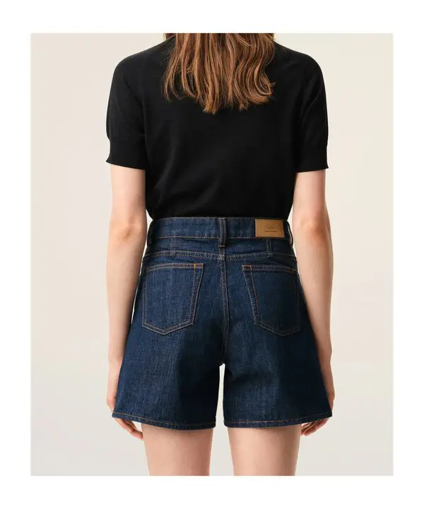 AMI Paris Short-sleeve Logo-embroidered Cardigan - Black