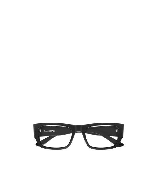 Balenciaga Rectangle Frame Eyeglasses - Black