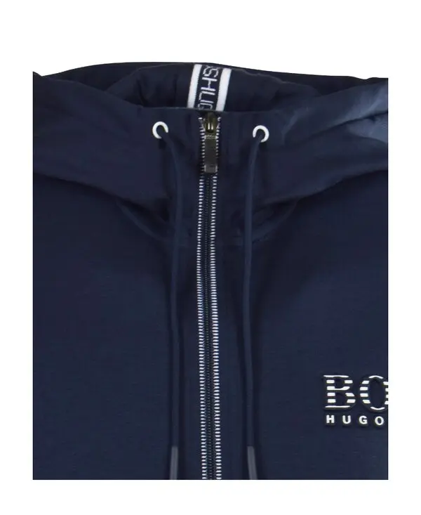 Hugo Boss Logo Zip-up Hooded Jacket