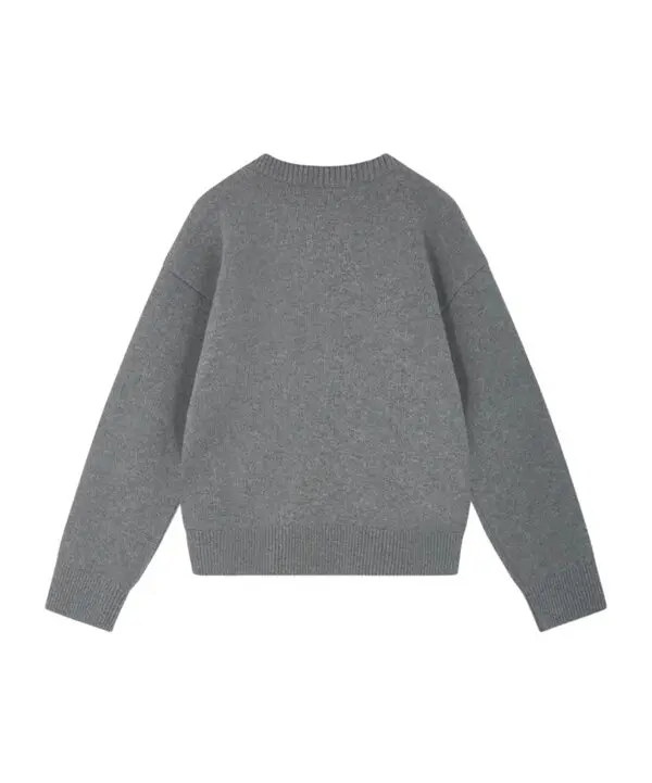 JIL SANDER Ribbed Crew Neck Sweater With Long Sleeves - Gray