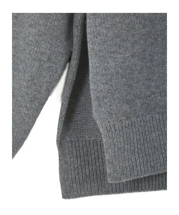 JIL SANDER Ribbed Crew Neck Sweater With Long Sleeves - Gray