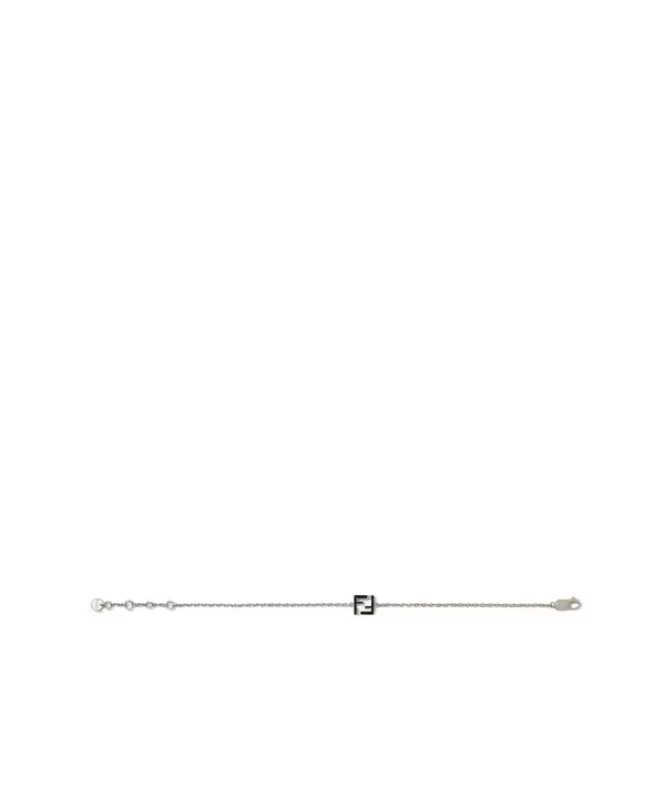 Fendi Ff Chain-linked Bracelet - White