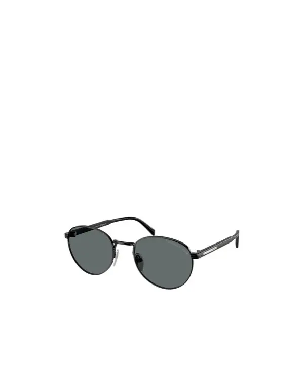 Prada Classic Oval Sunglasses - Bright Black