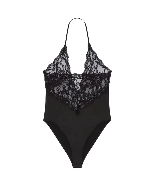 Givenchy Chandelier Lace V-neck Bodysuit
