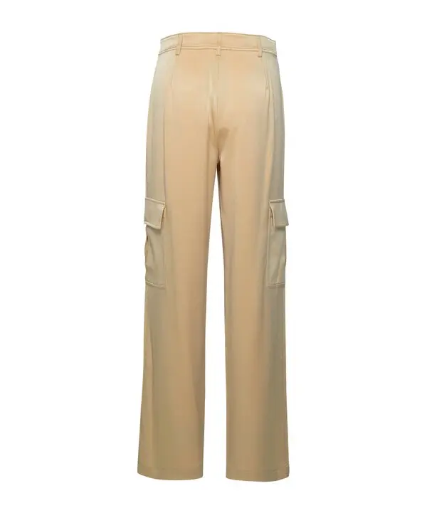 Michael Kors Satin Cargo Trousers