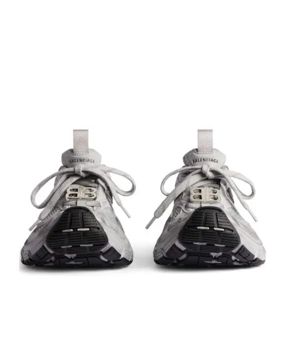 Balenciaga Panelled Lace-up Sneakers - Grey