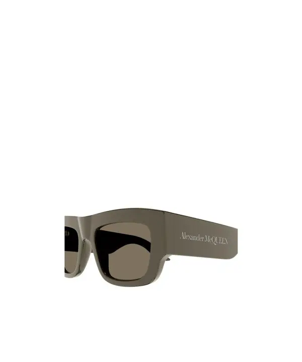 Alexander McQueen Square Frame Sunglasses - Brown