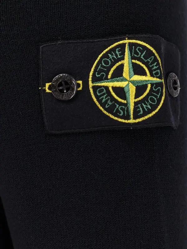 Stone Island Logo Patch Zip-up Cardigan