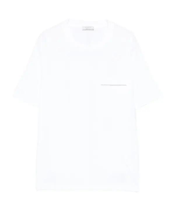 Peserico Short Sleeved Embellished T-shirt - White