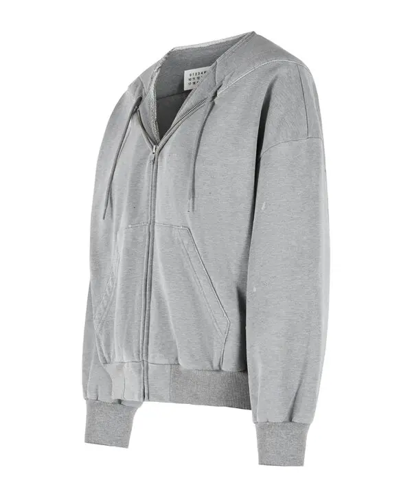 MAISON MARGIELA Distressed Zip-up Jacket - No