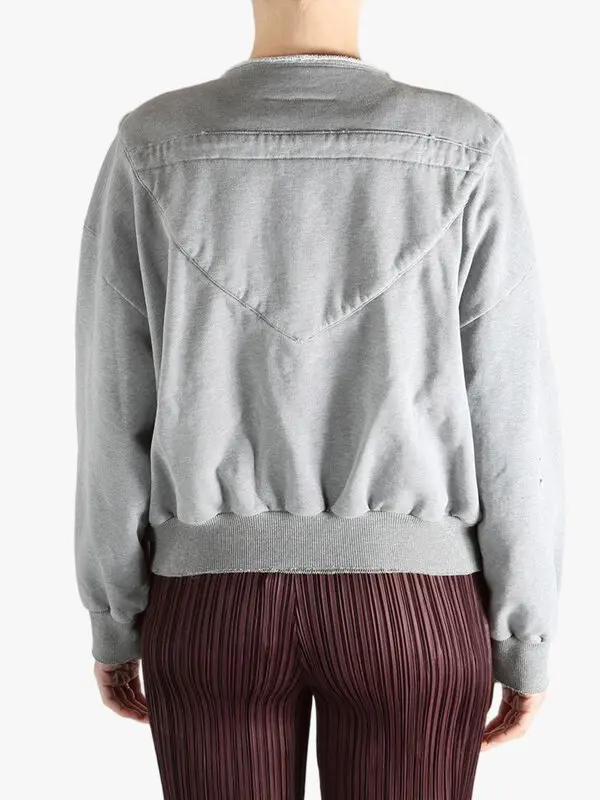 MAISON MARGIELA Distressed Zip-up Jacket - No