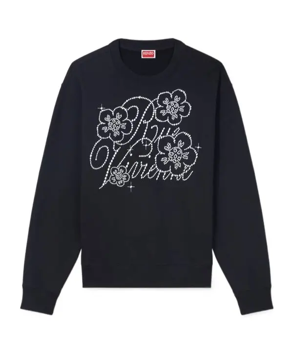 Kenzo Logo Embroidered Crewneck Sweatshirt