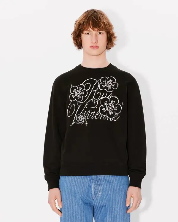 Kenzo Logo Embroidered Crewneck Sweatshirt