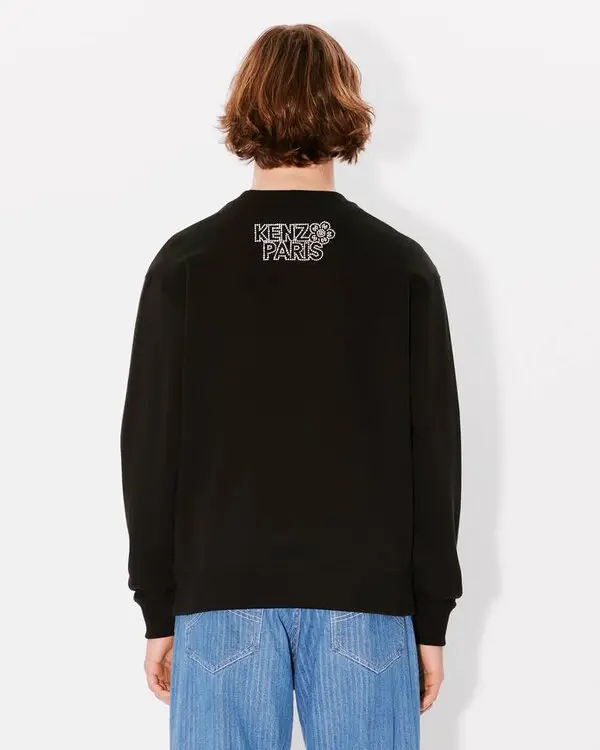 Kenzo Logo Embroidered Crewneck Sweatshirt