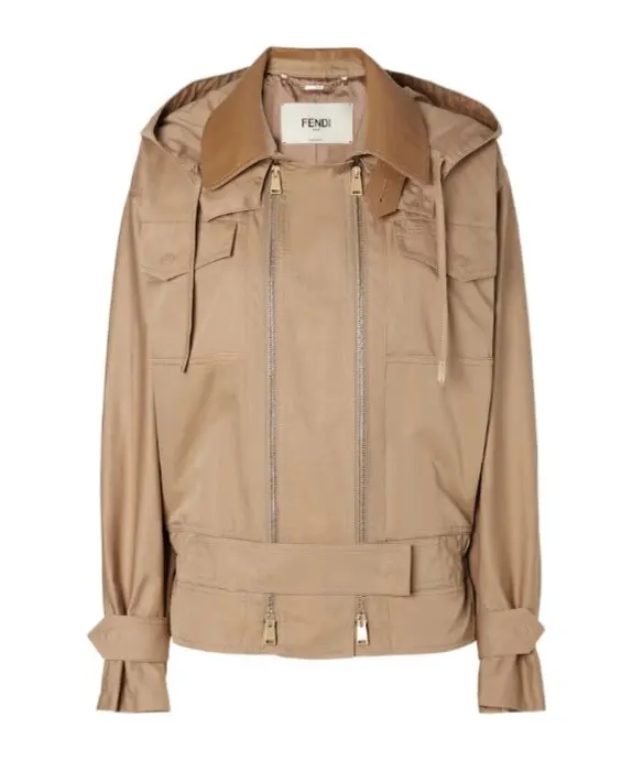 Fendi Hooded Double-zipped Jacket