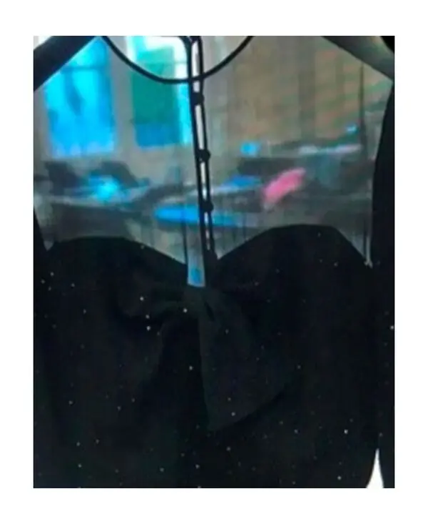 Saint Laurent Crystal-embellished Long-sleeve Mini Dress
