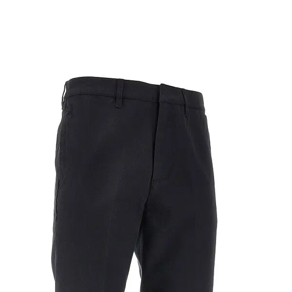 Emporio Armani Pleated Detailed Straight Leg Pants