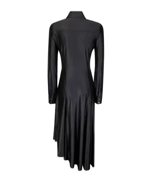 Rabanne Long-sleeved Asymmetrical Dress