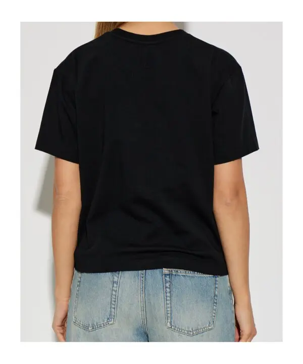 Alexander McQueen Embossed Logo Crewneck T-shirt - Black