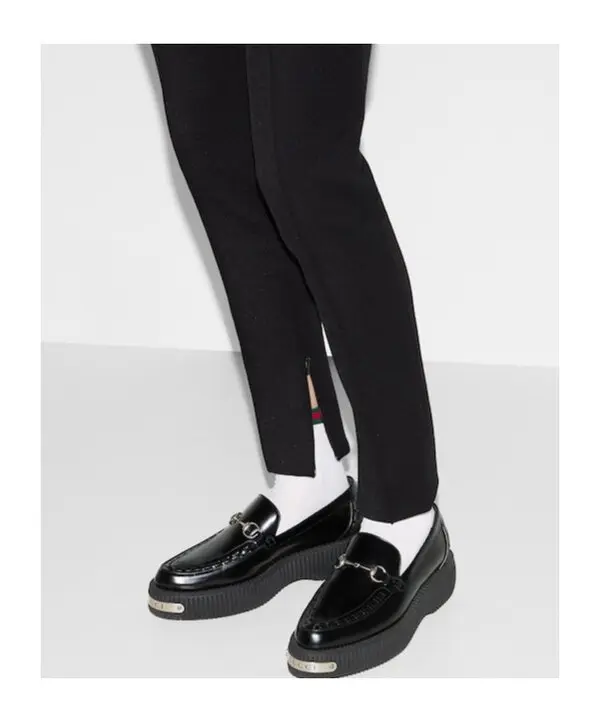 Gucci Cotton Jersey Pants With Embroidery