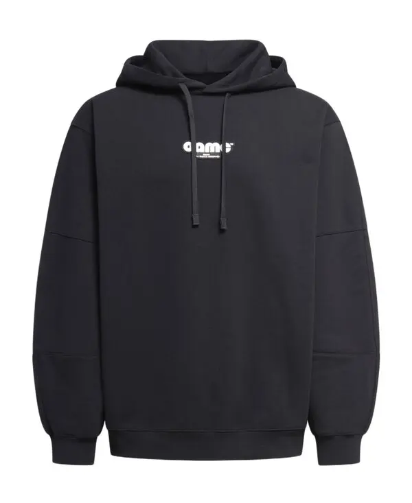 OAMC Cotton Hoodie With Logo Patch - Black