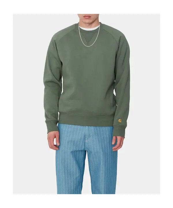 Carhartt Work In Progress C" Logo Embroidered Raglan Sleeve Crewneck Sweater