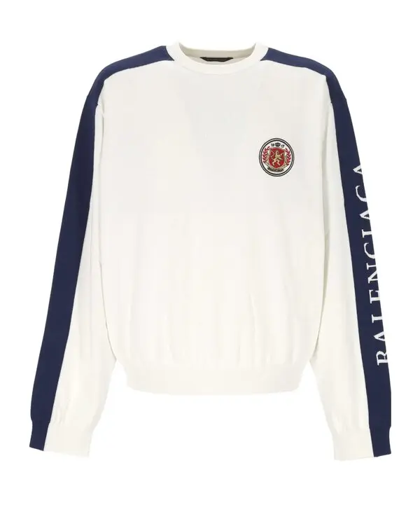 Balenciaga Side Striped Crewneck Sweatshirt - No