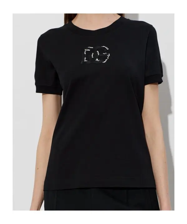 Dolce & Gabbana Logo Embellished T-shirt