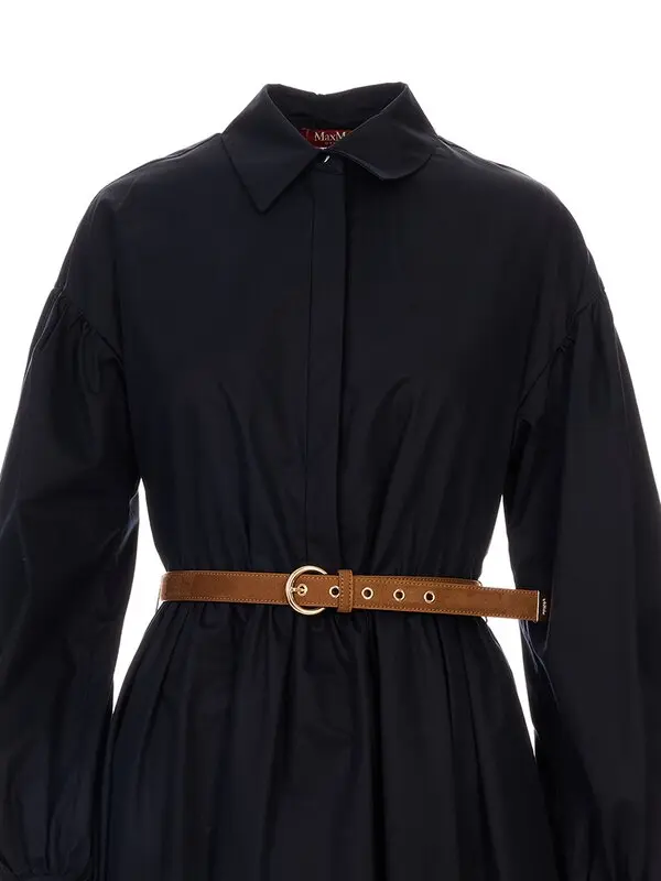 Max Mara Mstmarmo Belted Shirt Dress