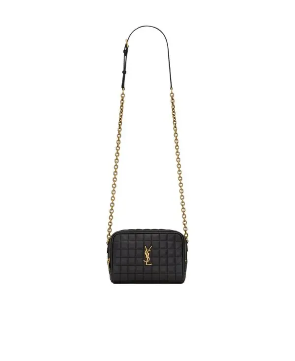 Saint Laurent Cassandre Matelassé Carré Camera Bag - Black