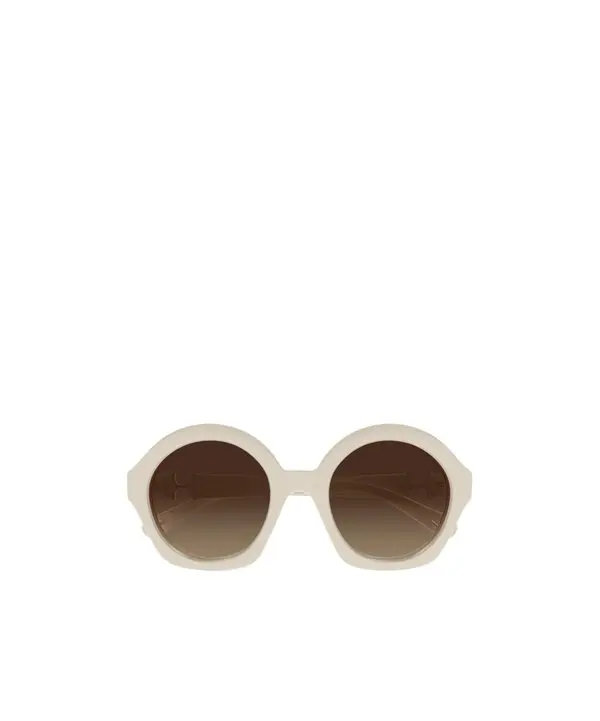 Chloé Round Frame Sunglasses - Nude