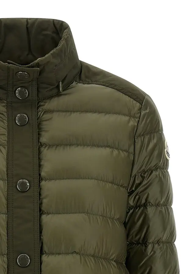 Moncler Logo Patch Down Jacket - Green