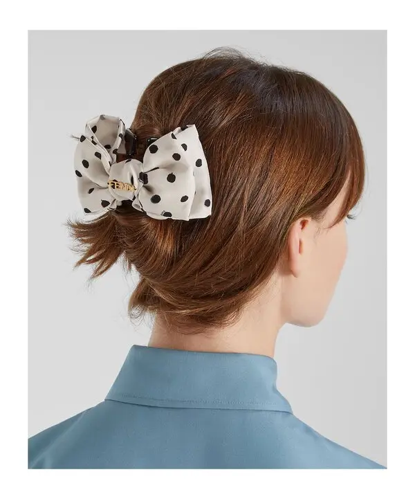 Fendi Polka-dot Bow Hair Clip