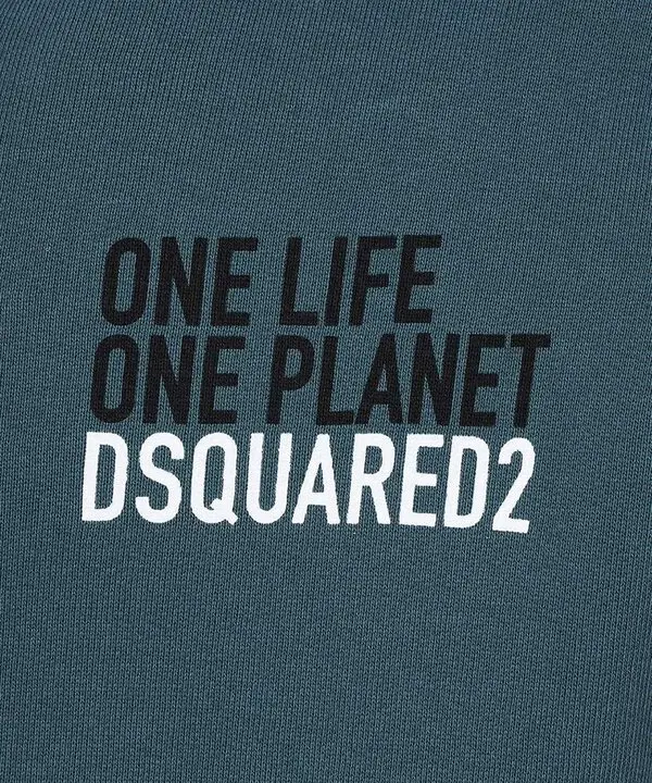 Dsquared2 Logo Print Zipped Hoodie