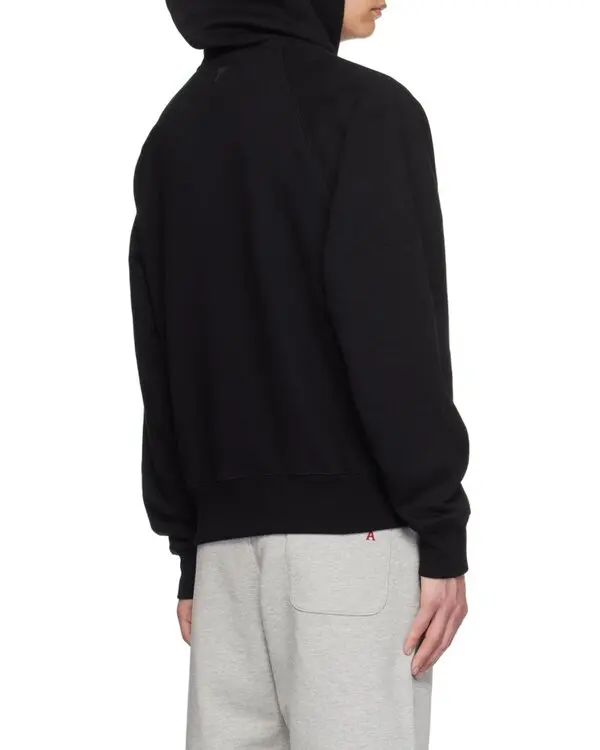 AMI Paris Logo Printed Drawstring Hoodie