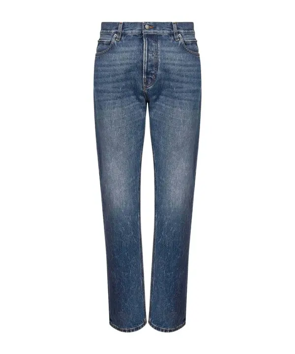 HAIKURE Straight-leg Jeans With Logo Patch - Blue