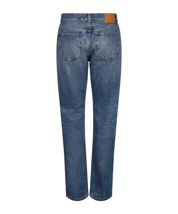 HAIKURE Straight-leg Jeans With Logo Patch - Blue